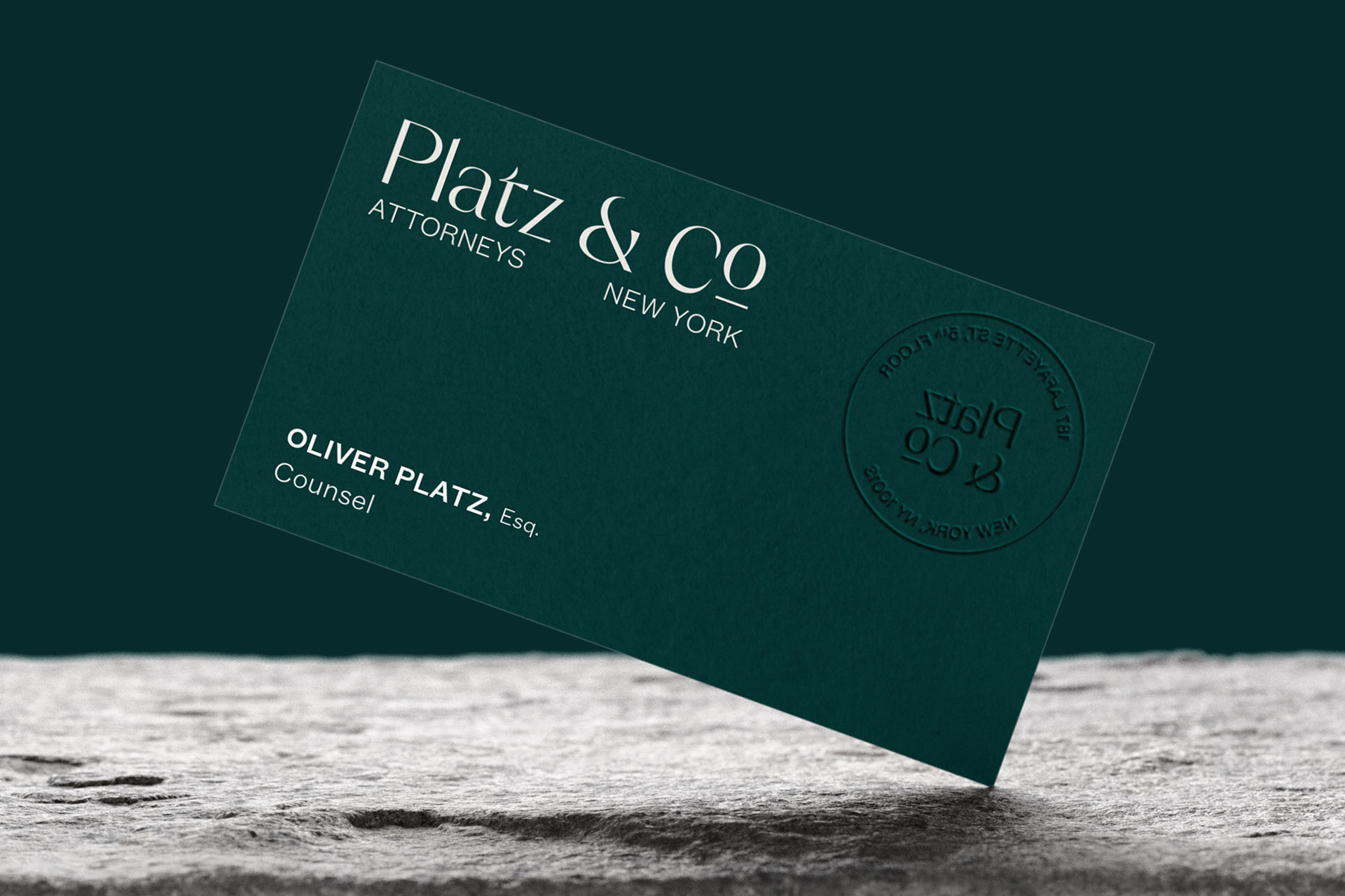 Platz & Co. — Branding — PunktFormStrich Branding & Design